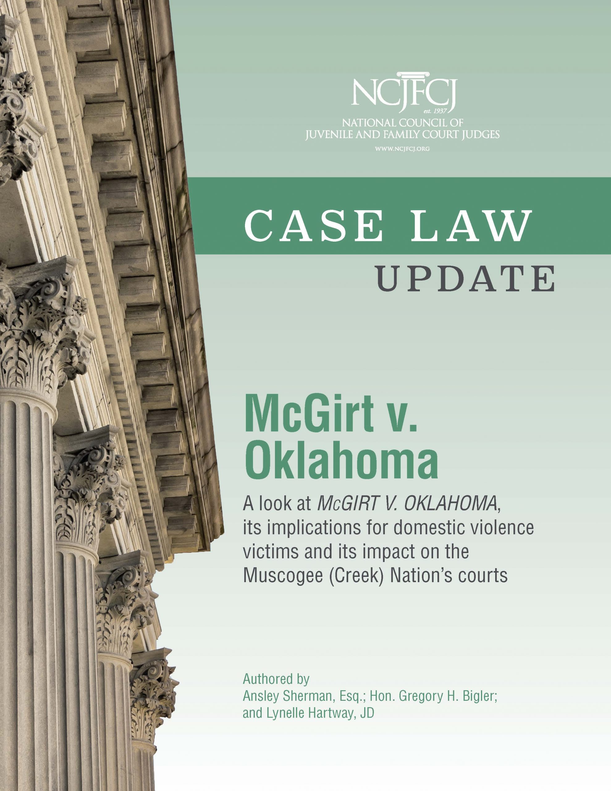 McGirt V. Oklahoma: Case Law Update - NCJFCJ
